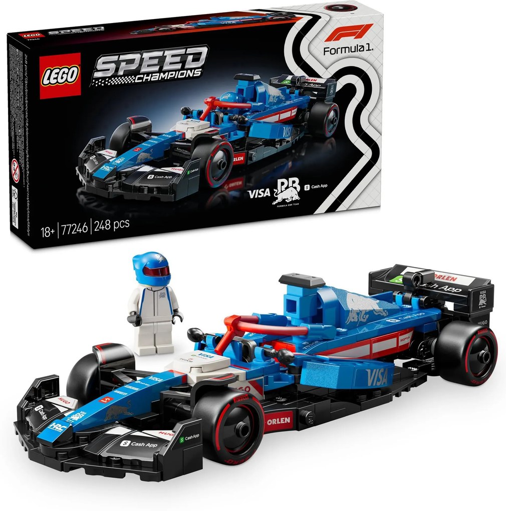 Lego speed champions 77246 závodní auto visa cash app rb vcarb 01 f1 5702017816135