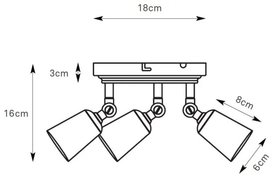 Markslöjd 108981 - Bodové svítidlo TINY 3xGU10/7W/230V lesklý chrom
