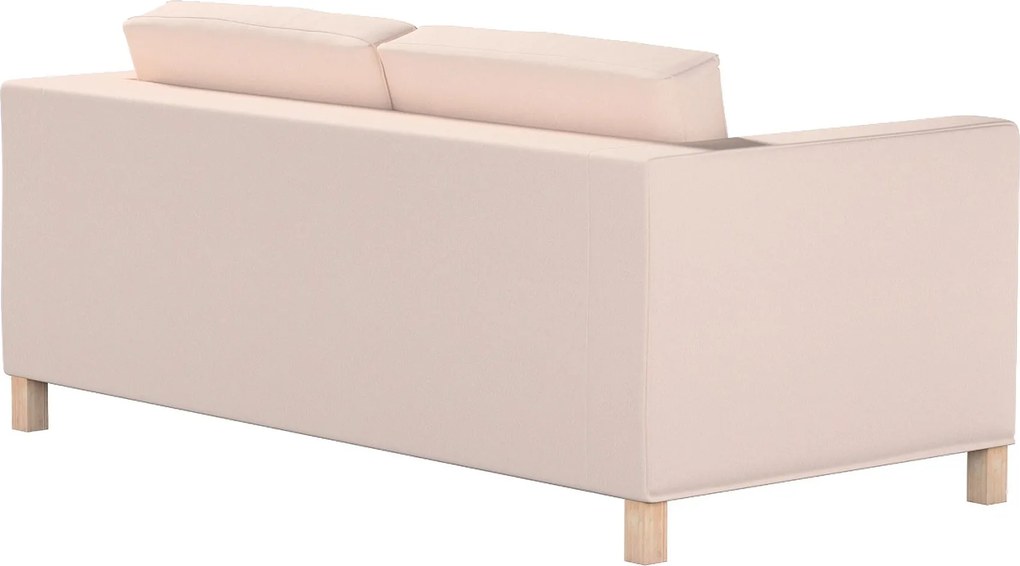 Potah na pohovku IKEA Karlanda rozkládací, krátký barva růžová látka pletený vzor