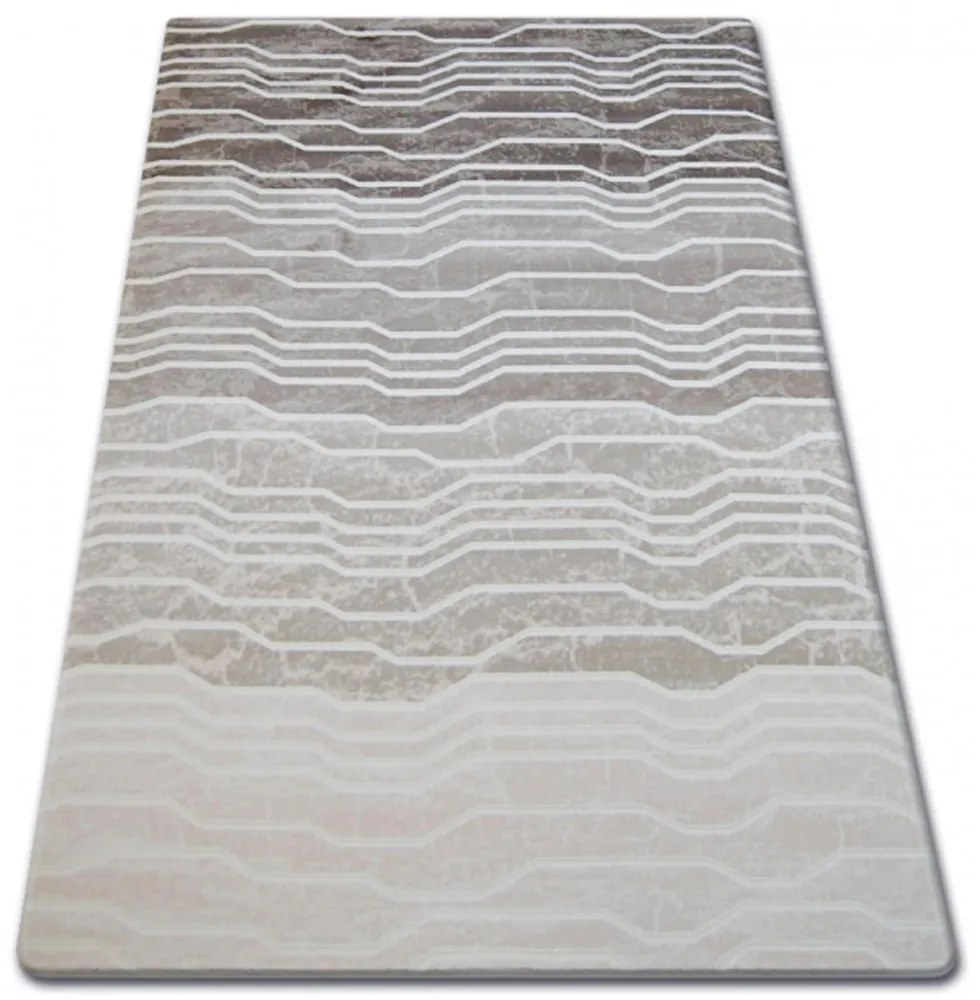 Luxusní kusový koberec akryl Zena béžový 80x150cm