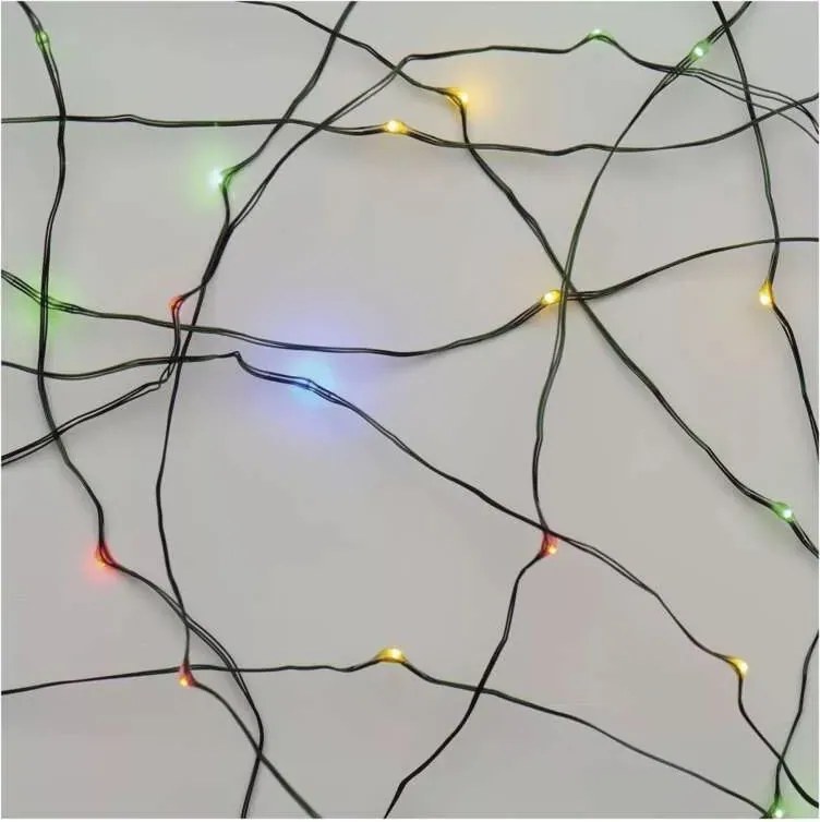 EMOS LED vánoční nano řetěz zelený multicolor 7,5m D3AM02