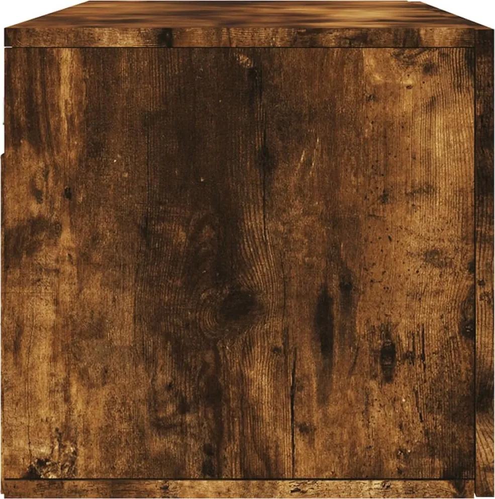 vidaXL Nástěnná skříňka 100 x 36,5 x 35 cm kompozitní dřevo [830153] Barva: hnědý dub