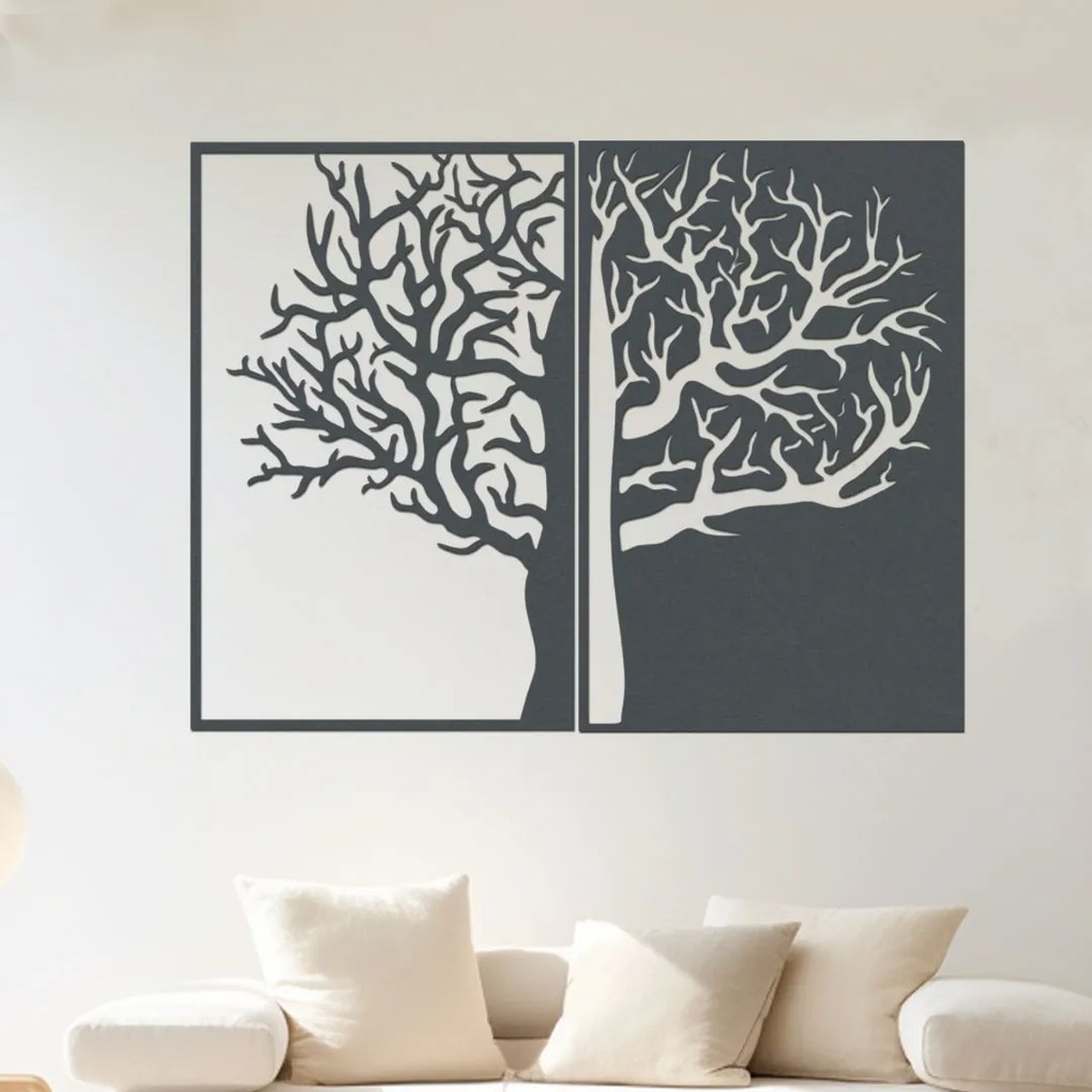 dřevo života Dřevěný strom na zeď DUALITY Zvolte barvu dekoru: Dub zlatý, Rozměry šxv (cm): 40x30