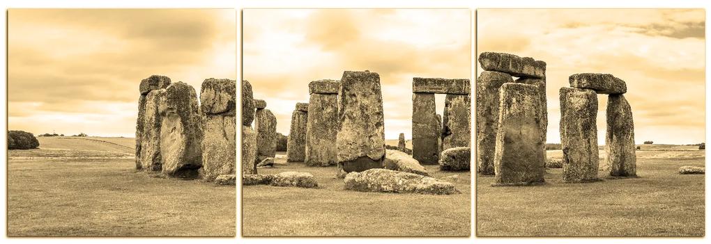 Obraz na plátně - Stonehenge - panoráma... 506FB (150x50 cm)