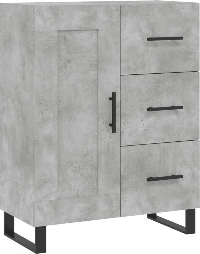 Skříň highboard betonově šedá 69,5x34x180 cm kompozitní dřevo 3196039
