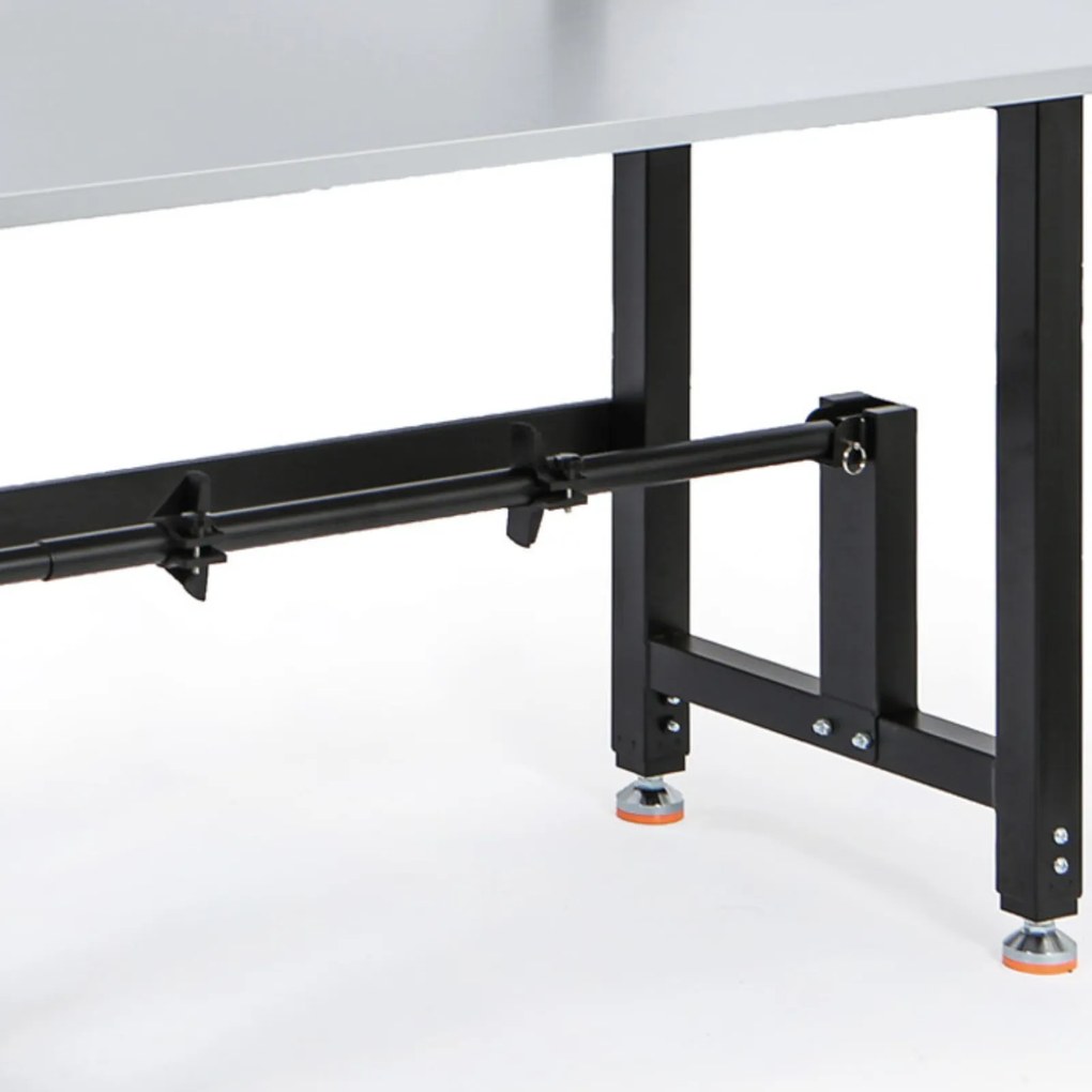 Výškově stavitelný balicí stůl PROFI, 1400 × 800 × 790–940 mm s nástavbou a držákem role
