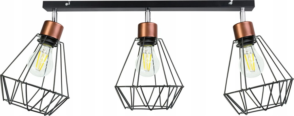 Lampa stropní svítidlo Stropní Lustr loft Brylant Drát B