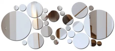 3D nálepky a samolepky zrkadlové, dekoračné nálepky I SENTOP SV000002S- 600x400x3 mm HEU-