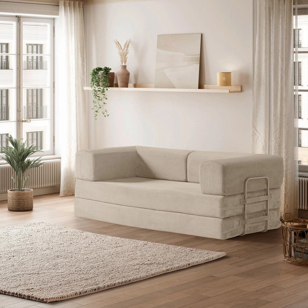 XXXLutz ROZKLÁDACÍ POHOVKA, textil, krémová Livetastic - Rozkládací pohovky - 00006R000102