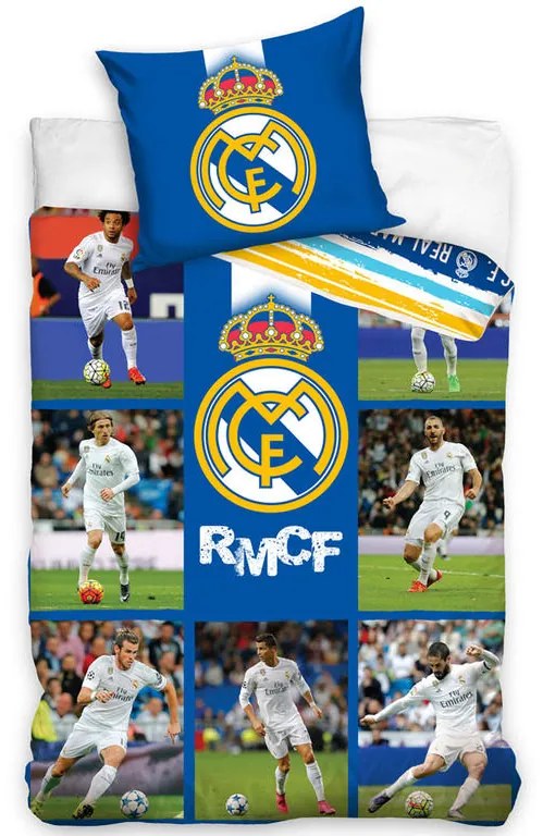 Carbotex bavlna Povlečení Real Madrid Mozaika 140x200 70x90