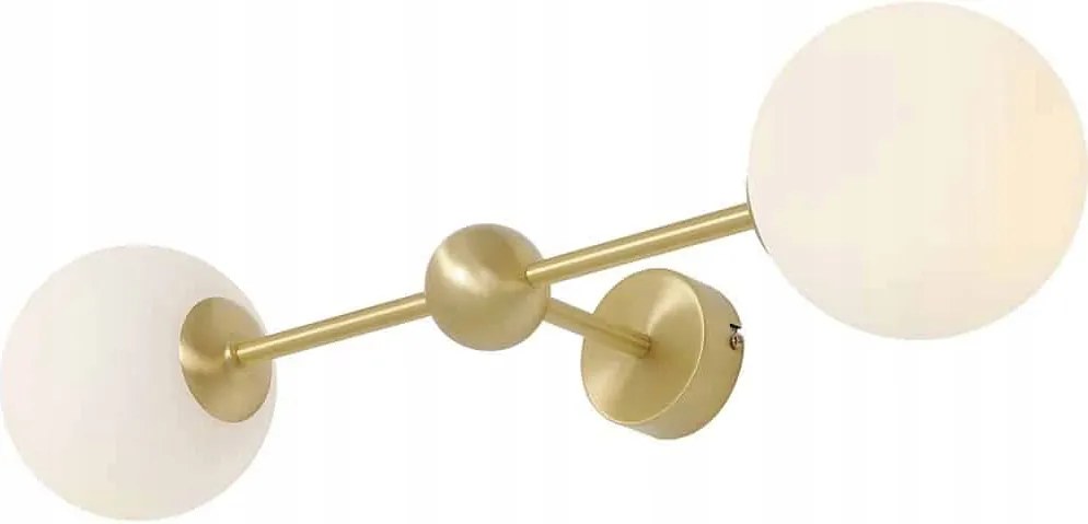 Nástěnné svítidlo White Pearl 2 Brass 1113D40 Aldex