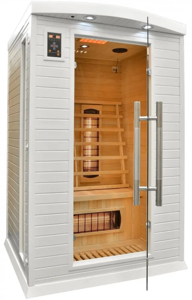 Infrasauna s barevnou terapií pro 2 osoby Bílá