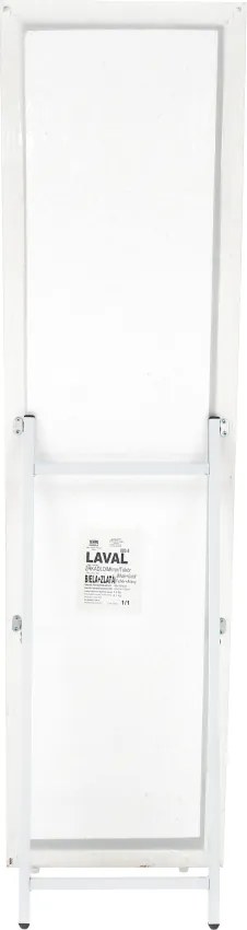 Kondela Stojanové zrcadlo, bílá/bílo zlatý ornament, LAVAL