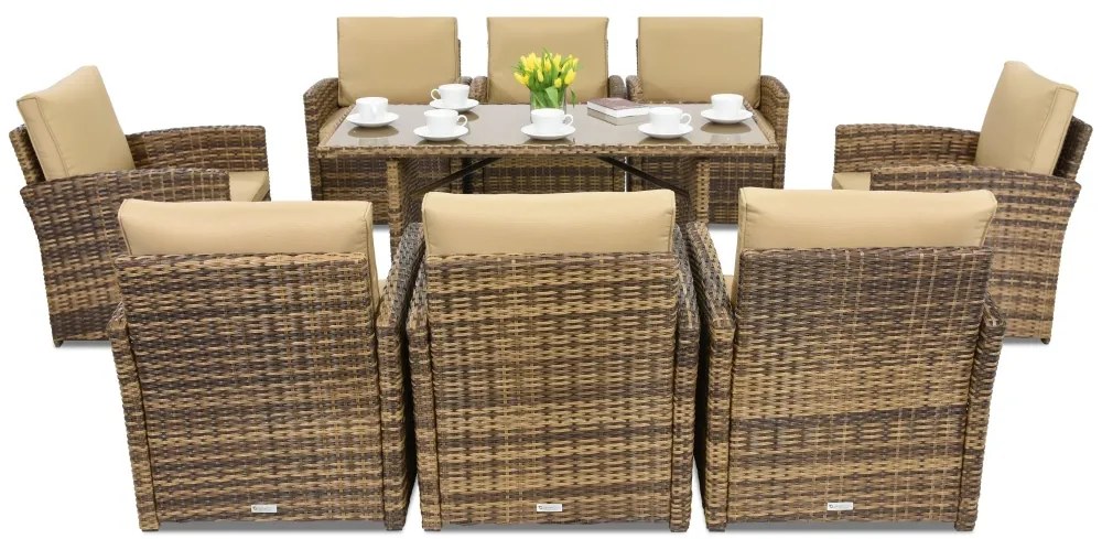 Zahradní nábytek Monaco Premium 8 Garden Point hnědý