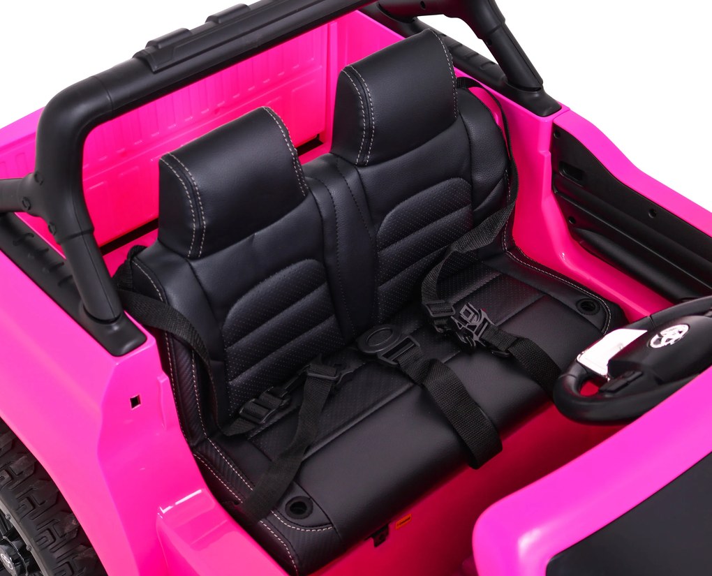 Ramiz Elektrické auto Toyota Hilux pro děti růžové + pohon 4x4 + dálkové ovládání