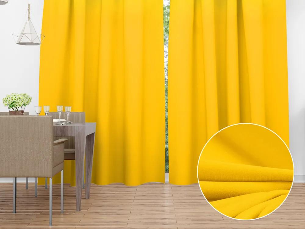 Biante Dekorační závěs Rongo RG-029 Sytě žlutý 140x170 cm