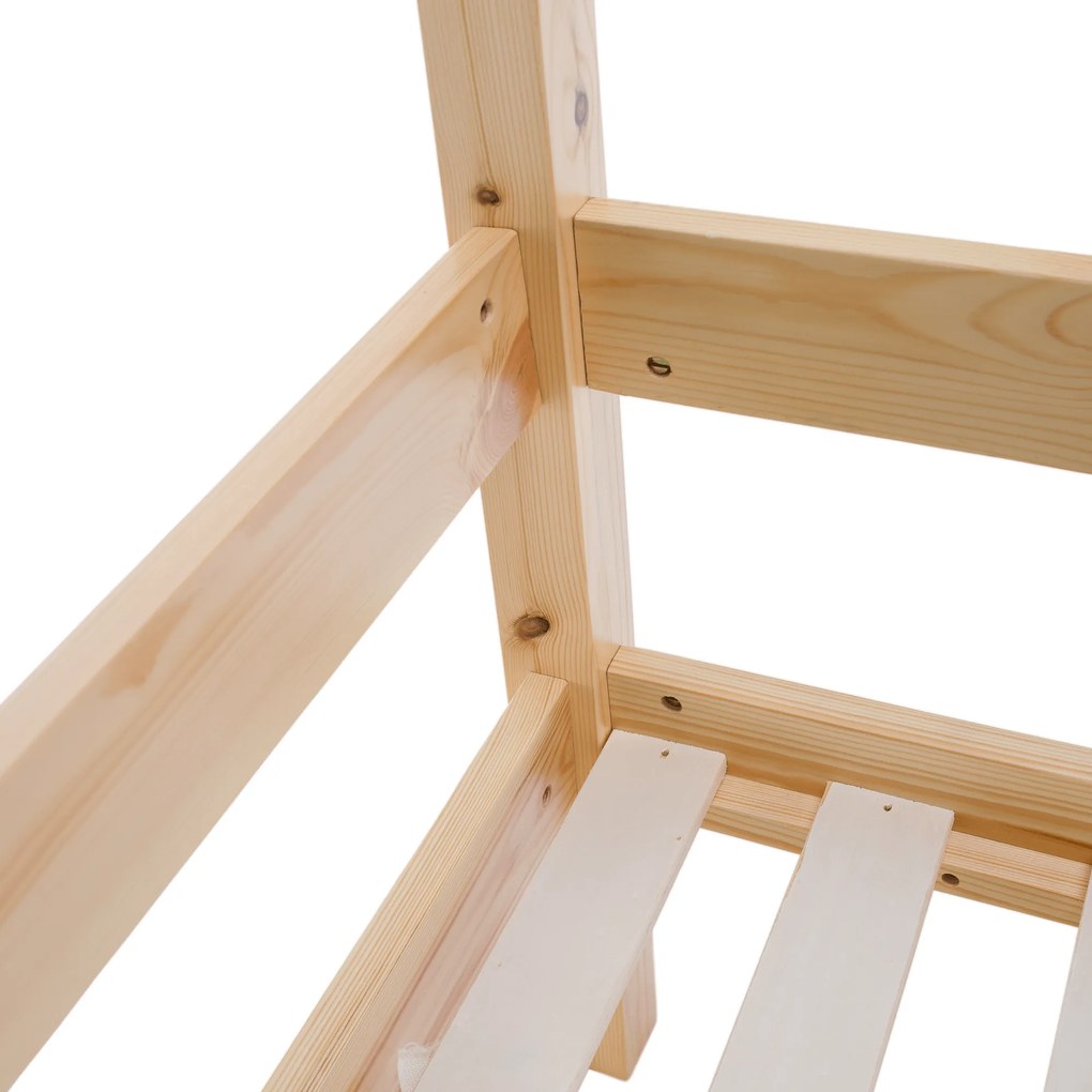 Montessori postel, 90x200, přírodní, masiv, NOEMA