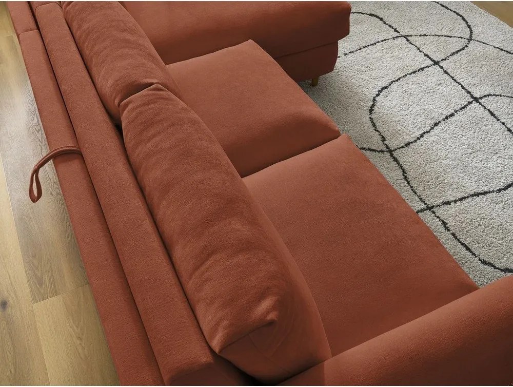 Oranžová rohová pohovka Nouveau Cocoone – Bobochic Paris