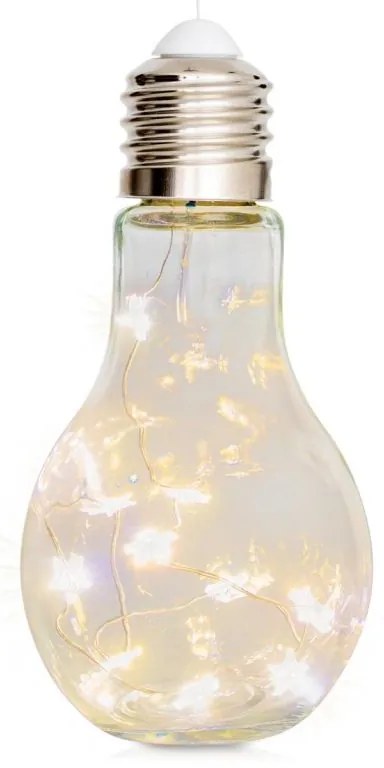 Nexos Dekorační vánoční osvětlení - žárovka, 10 LED