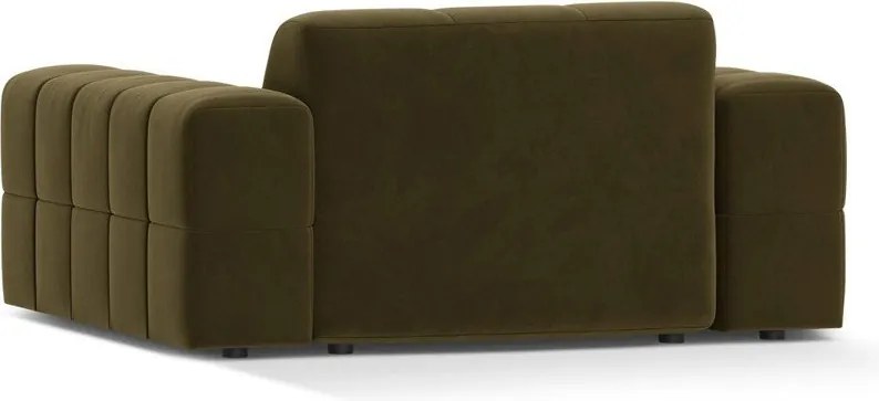 Khaki sametové křeslo Chicago – Cosmopolitan Design