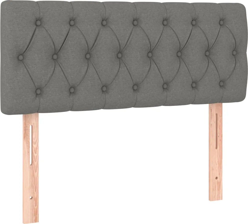 Box spring postel s matrací tmavě šedá 90x200 cm textil 3140266