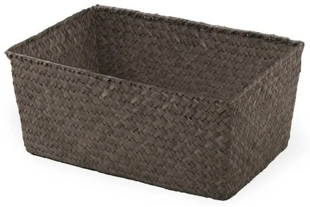 Pletený košík Compactor 30 x 20 x 13 cm, tmavě hnědá