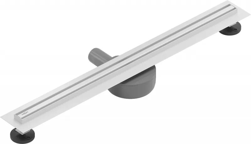 Mexen Flat nerezový sprchový žlab s rotačním 360° sifonem 60 cm, vzor SLIM, bílá, 1241060