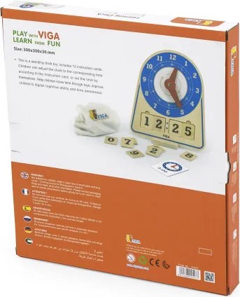 Dřevěné hodiny Viga 44547