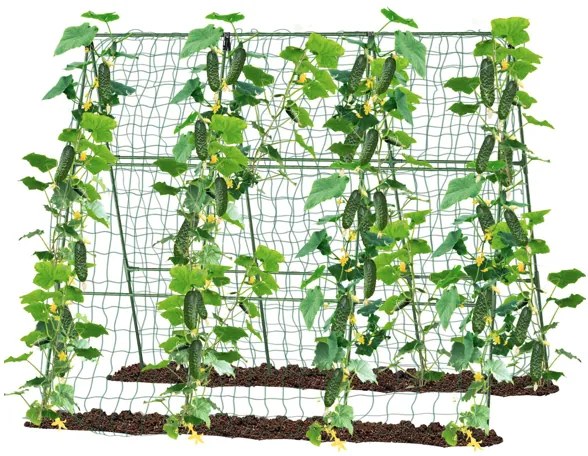 Zahradní podpůrná konstrukce s mřížkou 1,8 x 2,7 m