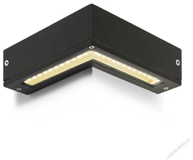 RED R10346 Nástěnné svítidlo COIN nástěnná černá 230V/12V LED 25xW IP54 - RED - DESIGN RENDL