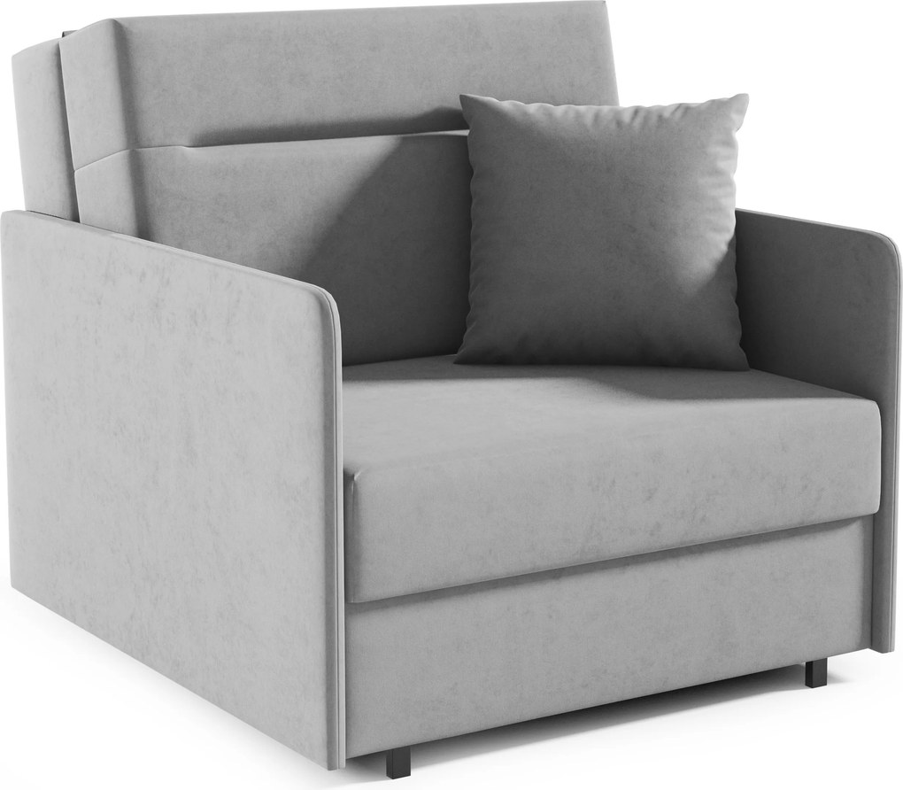 Eka Pohovka AMERYKANKA 172, 90 cm Barva látky: Tmavě modrá (Kronos 09)