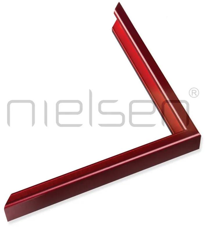 DANTIK - Zarámované zrcadlo - rozměr s rámem cca 50x70 cm z lišty Hliník červená P269-210 (7269210)