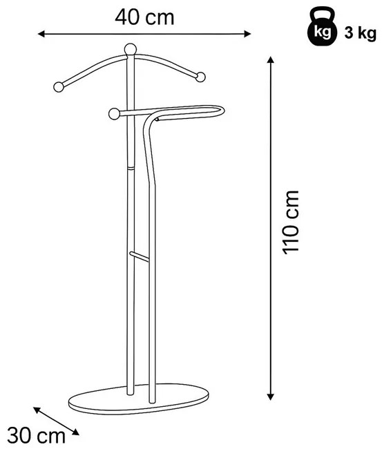 Němý sluha Autronic 83213 CR