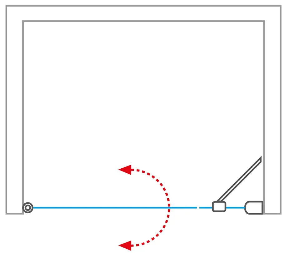 Roth Univerzální boční panel TBD pro instalaci dveří do niky Varianta: šířka: 64 cm, orientace: Uni - (TBD 640 - 744-0580000-00-02), Barva profilů a typ výplně: profily: brillant, výplň: transparent