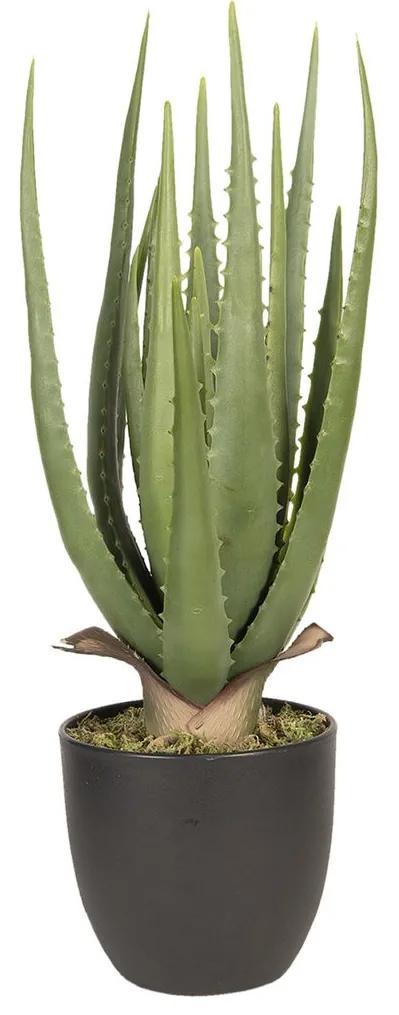 Umělá květina Aloe v květináči - 14*14*46 cm