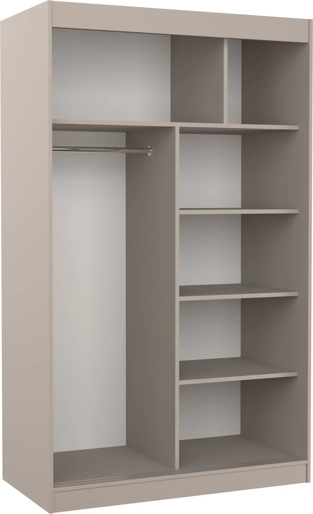 ADRK Furniture Posuvná skříň se zrcadlem REWENA 120 SW-REW-K-120