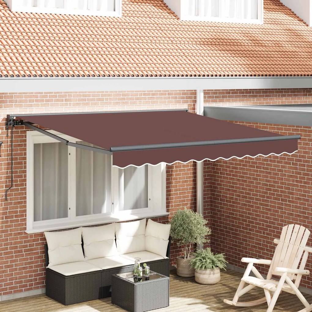 Rám markýzy Hnědá 350 x 250 cm 3330246