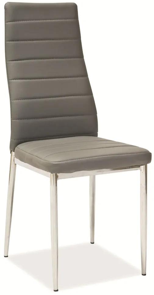 Jídelní čalouněná židle H-261 šedá