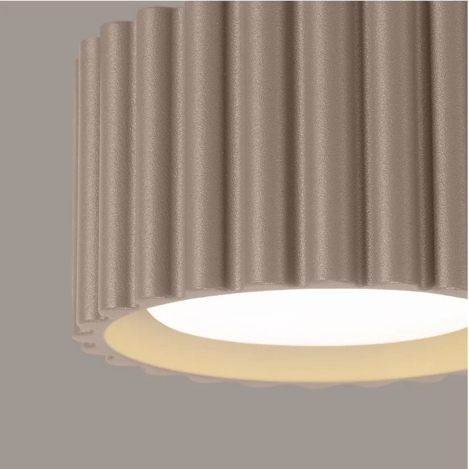 Taupe kovové bodové svítidlo ø 10 cm Zora – Sollux