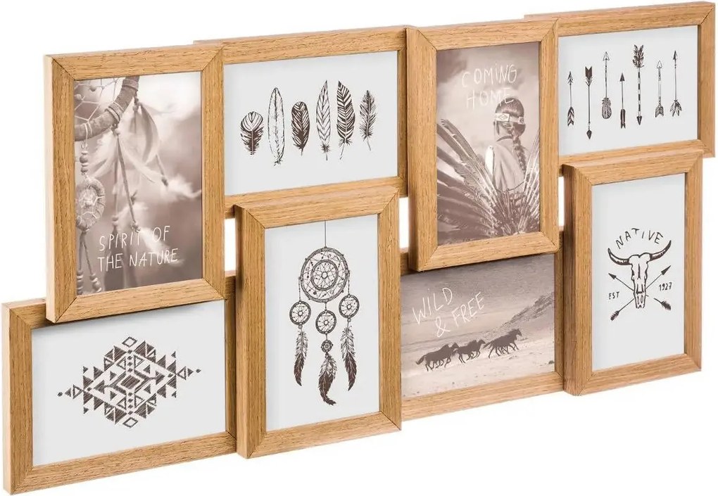 Fotorámeček, rámeček na 8 fotografií, MDF, Atmosphera