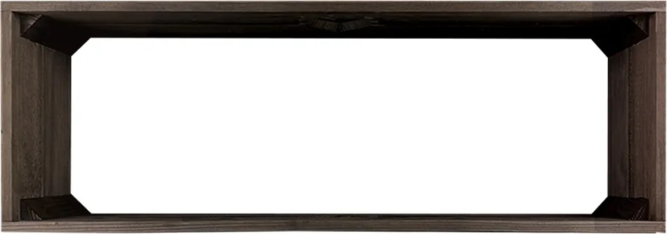 AMADEA Dřevěný obal s truhlíkem se srdcem tmavý, 62x21,5x17cm Český výrobek