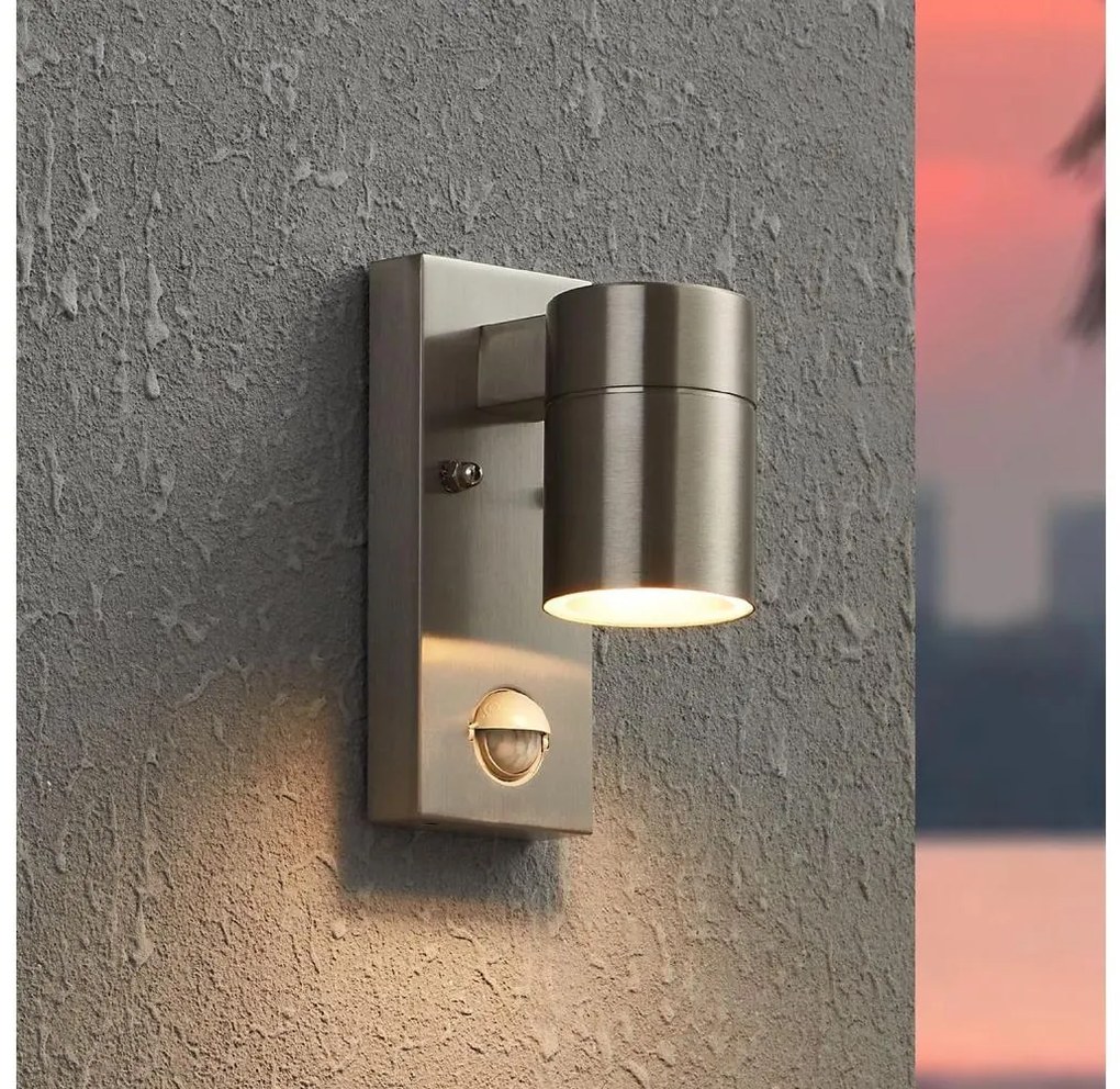 Eglo 99569 - LED Venkovní nástěnné svítidlo se senzorem RIGA 1xGU10/3W/230V IP44 99569