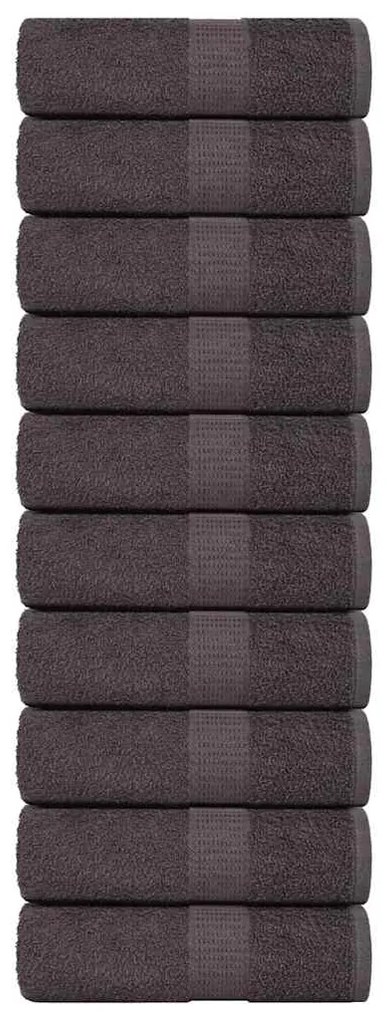 Ručníky FROGN 10 ks antracitové 30x30 cm 360 g/m² 136675