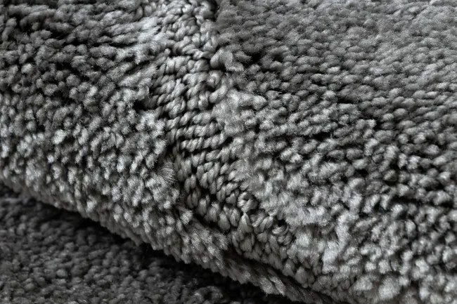 Koupelnový kobereček SUPREME WAVES vlny, šedý kruh