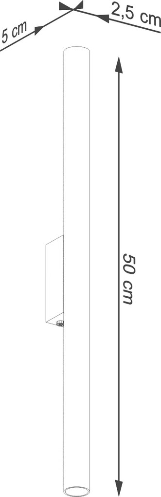 Sollux Lighting Nástěnné svítidlo PASTELO 2 bordó