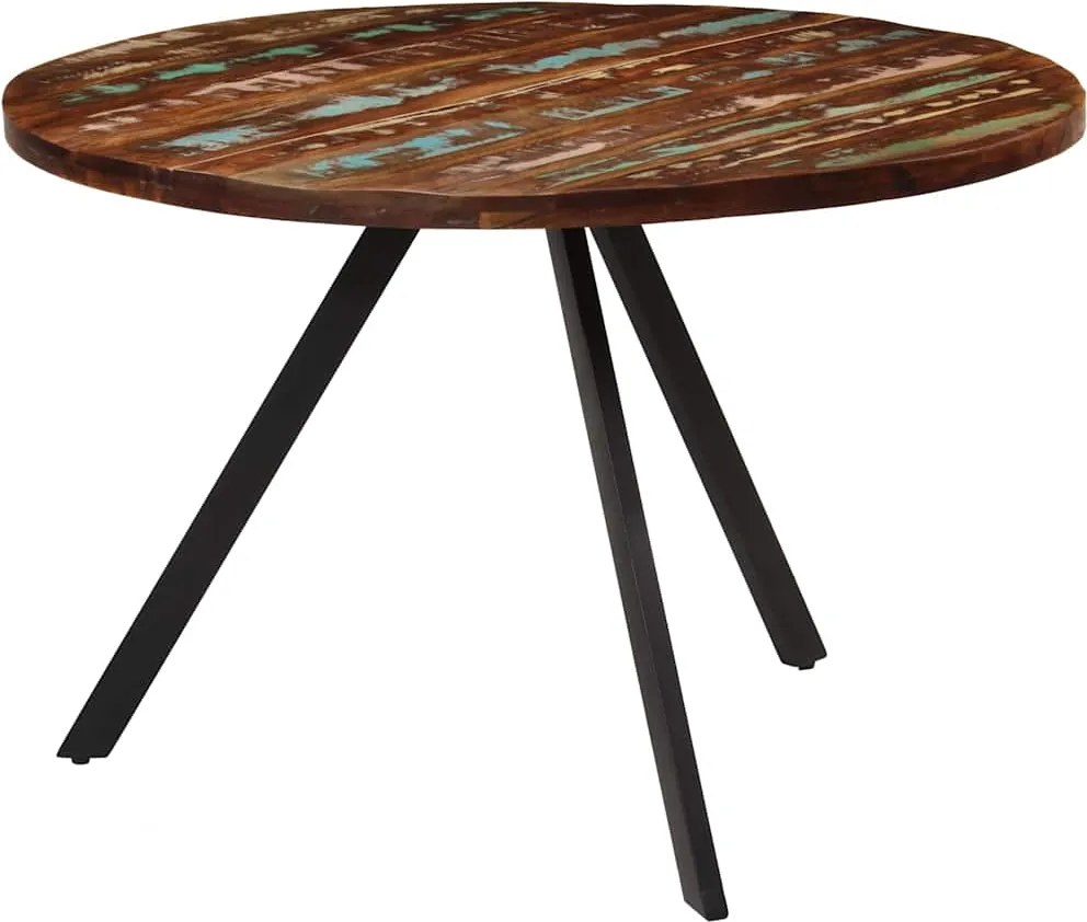 Jídelní stůl 110 x 75 cm masivní recyklované dřevo 338477