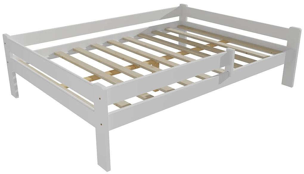 Vomaks Dětská postel DP 012 XL se zábranou Rozměr: 120 x 200 cm, Barva: barva růžová