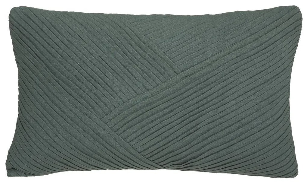 Dekorační polštář, šedý, bavlna, 30 x 50 cm
