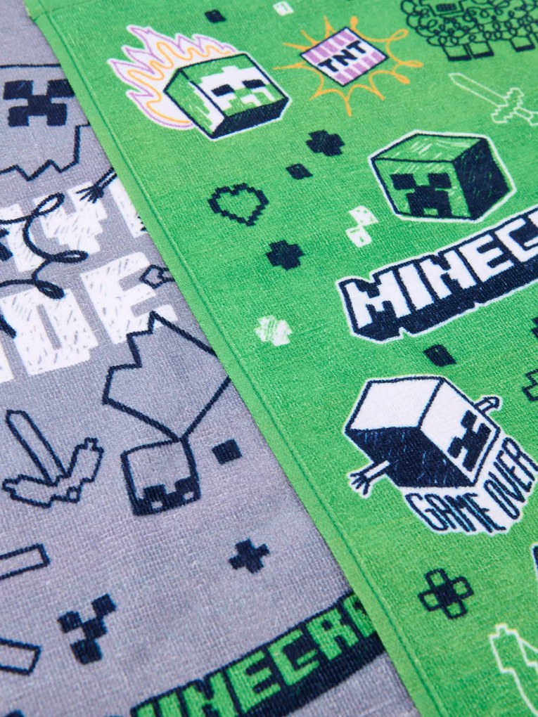 Sinsay - Bavlněné ručníky 2 ks Minecraft - vícebarevná