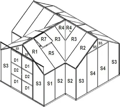 LANIT PLAST, s.r.o. náhradní prosklení pro skleník VITAVIA SIRIUS PC 4 mm LG3048